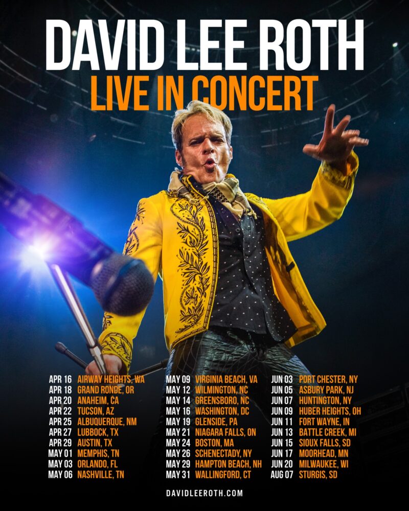 DAVID LEE ROTH: anunciado retorno aos palcos com nova turnê solo || THE ...